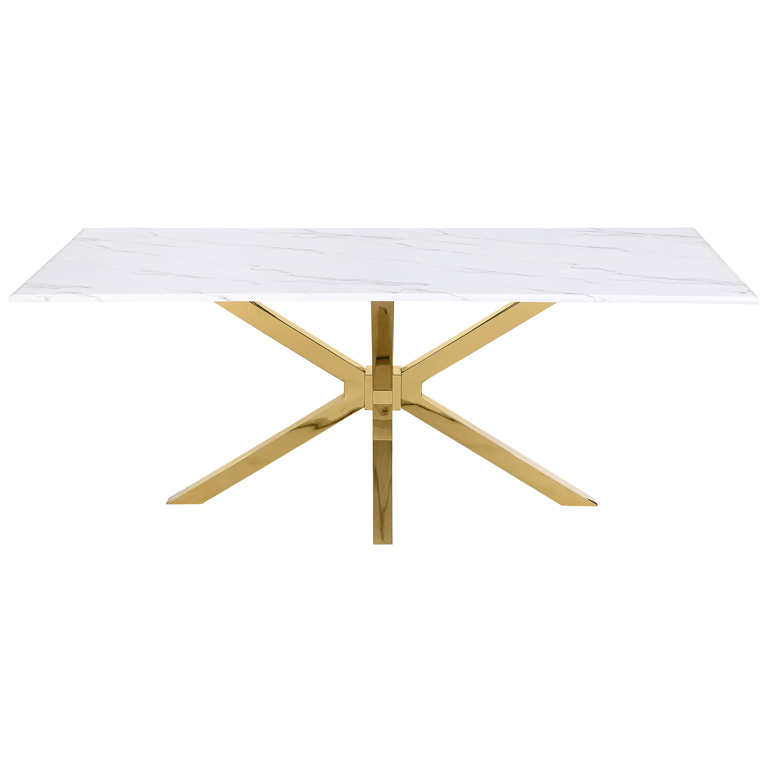 Mercer41 Juana Rectangular 79-Inch Dining Table White | Wayfair