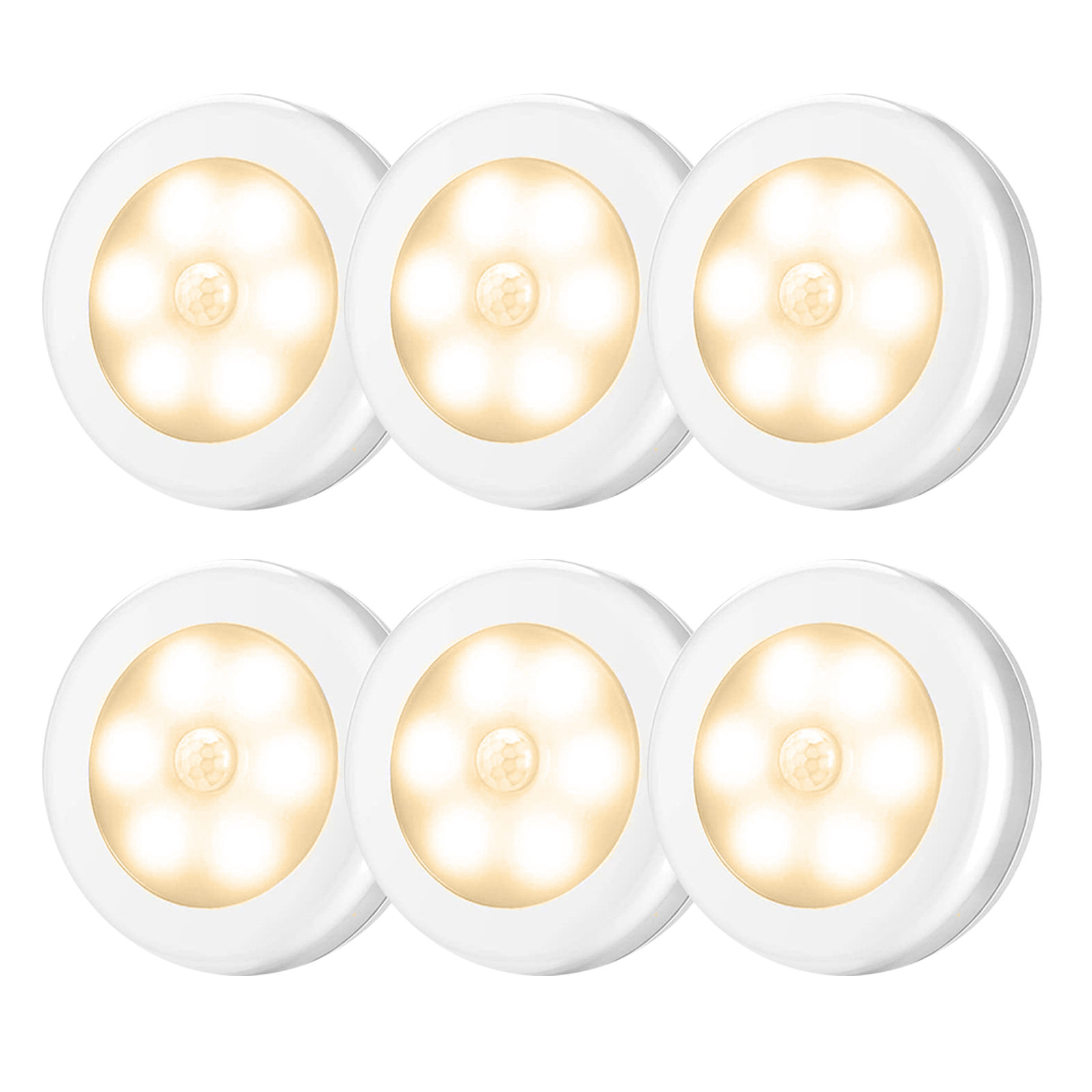 SolarEra Motion Sensor Lights Indoor AAA Battery Operated Stick On LED ...