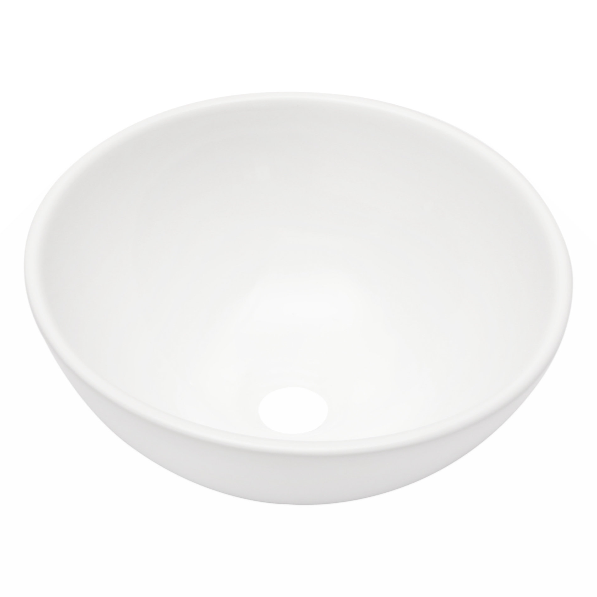 Myhomekeepers 13'' Ceramic Circular Vessel Bathroom Sink | Wayfair