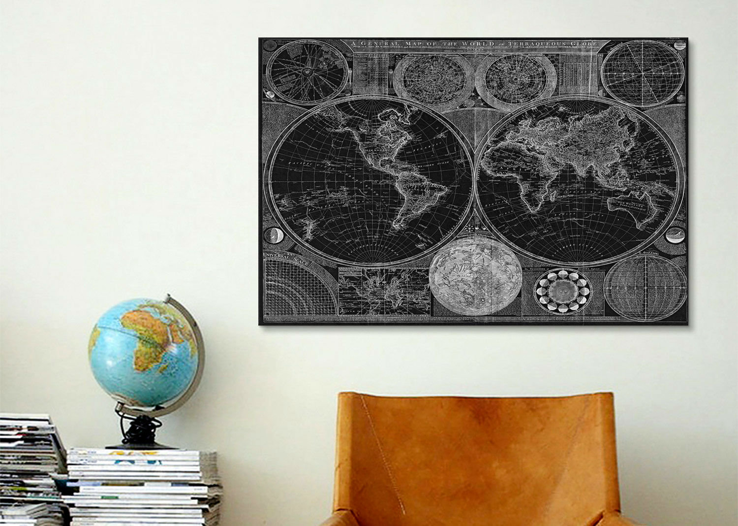Breakwater Bay Antique General Map of the World (1794) by Samuel Dunn ...
