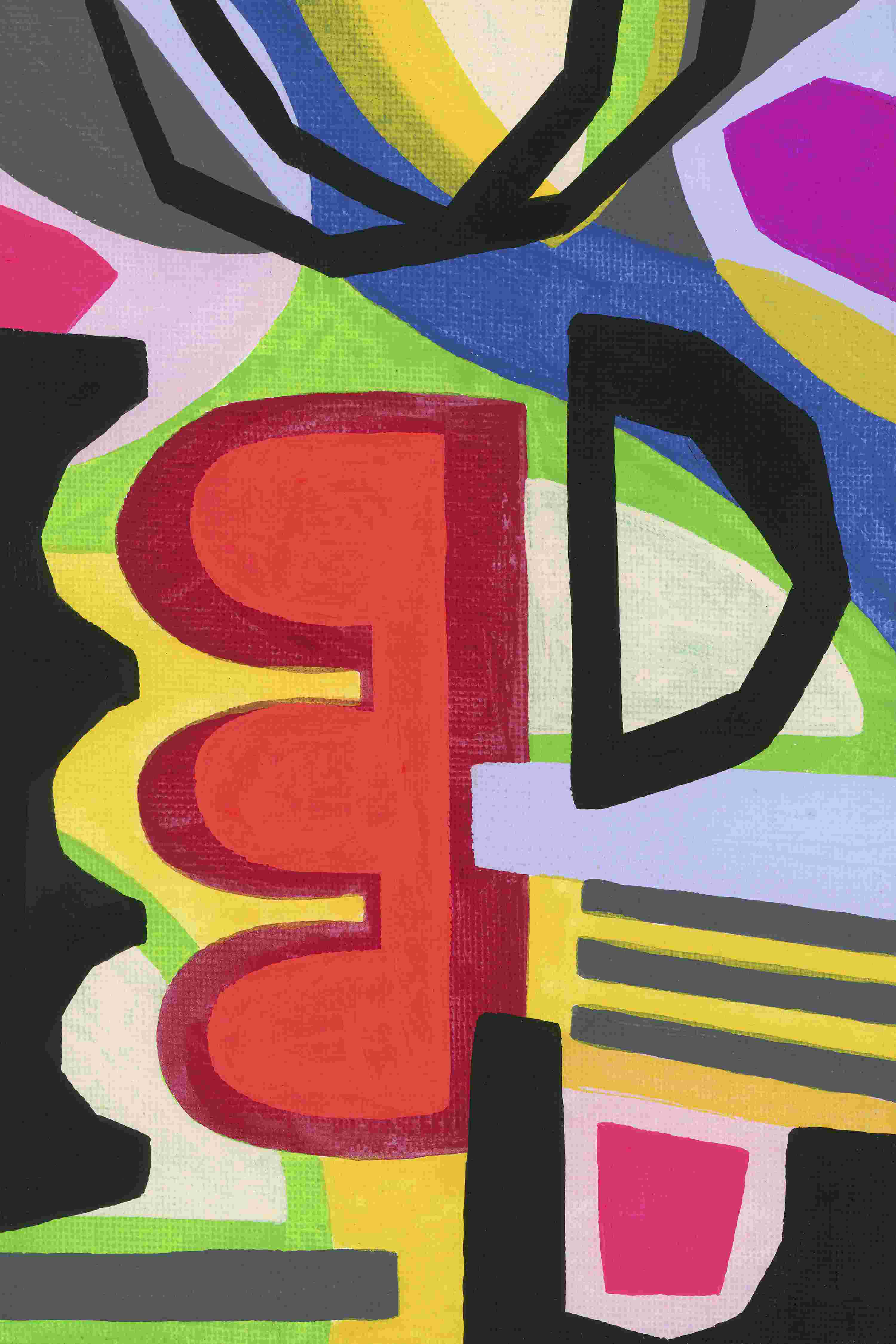 Orren Ellis Bold Shape Shift I - Wrapped Canvas Painting | Wayfair