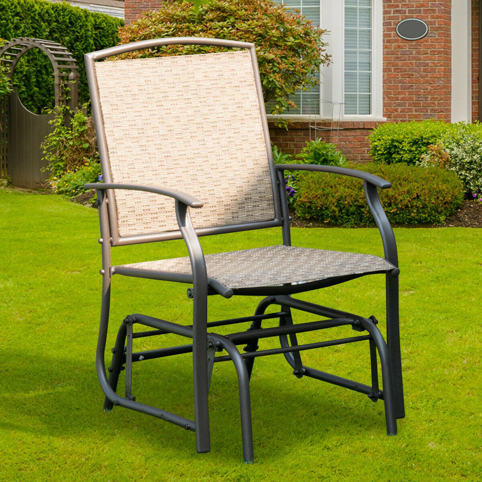 Winston Porter Holle Patio Swing Rocking Chair & Reviews | Wayfair