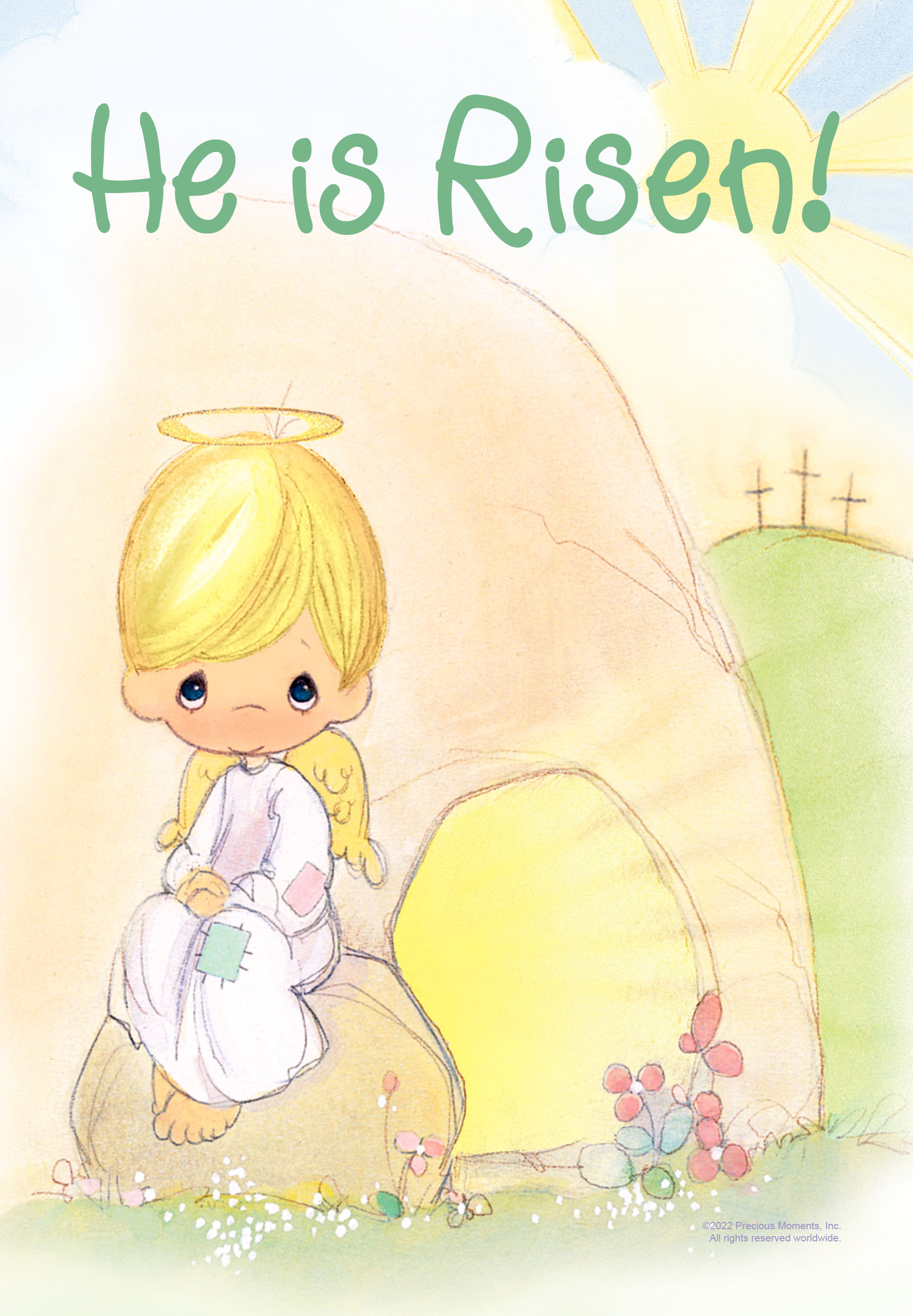 Trinx Precious Moments He is Risen Garden Flag, 12.5" x 18", Officially ...