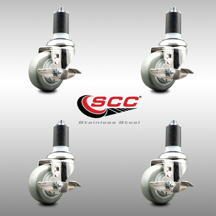 Service Caster Poly Swivel Expanding Caster | Wayfair