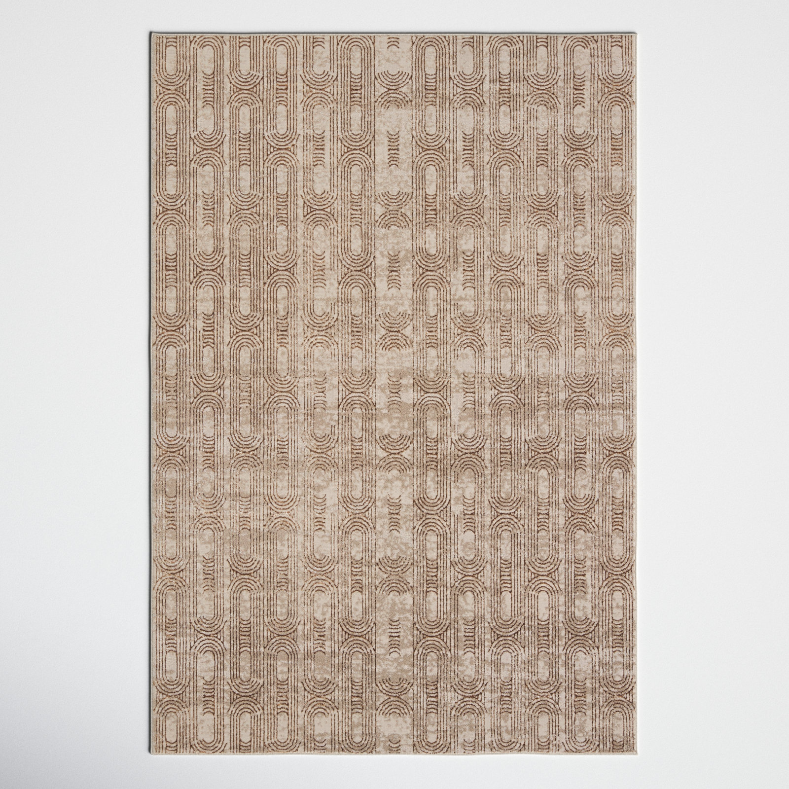 Joss & Main Keddy Geometric Machine Woven Polypropylene/Polyester Area ...