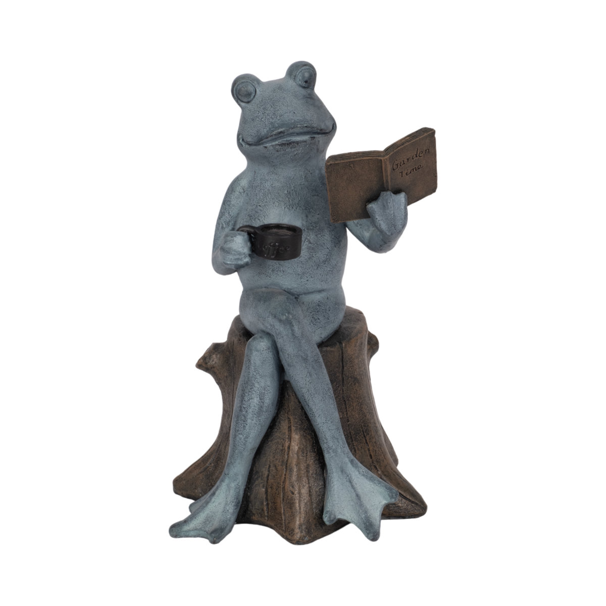 Trinx Kellianne Garden Statuary Resin Polyresin Frog Reading Book ...