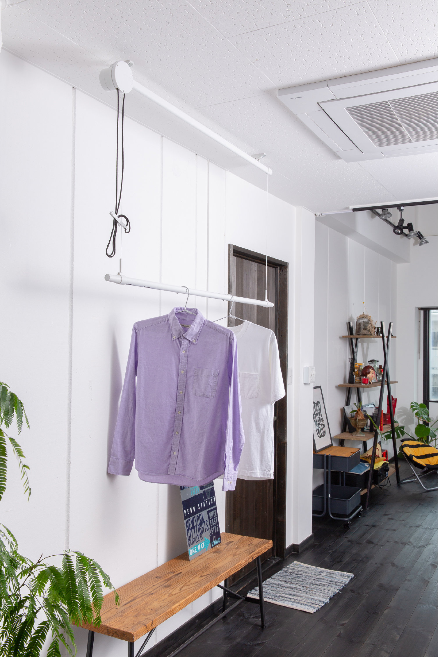 Takara Industry Ceiling-Mounted Retractable Drying Rack | Wayfair