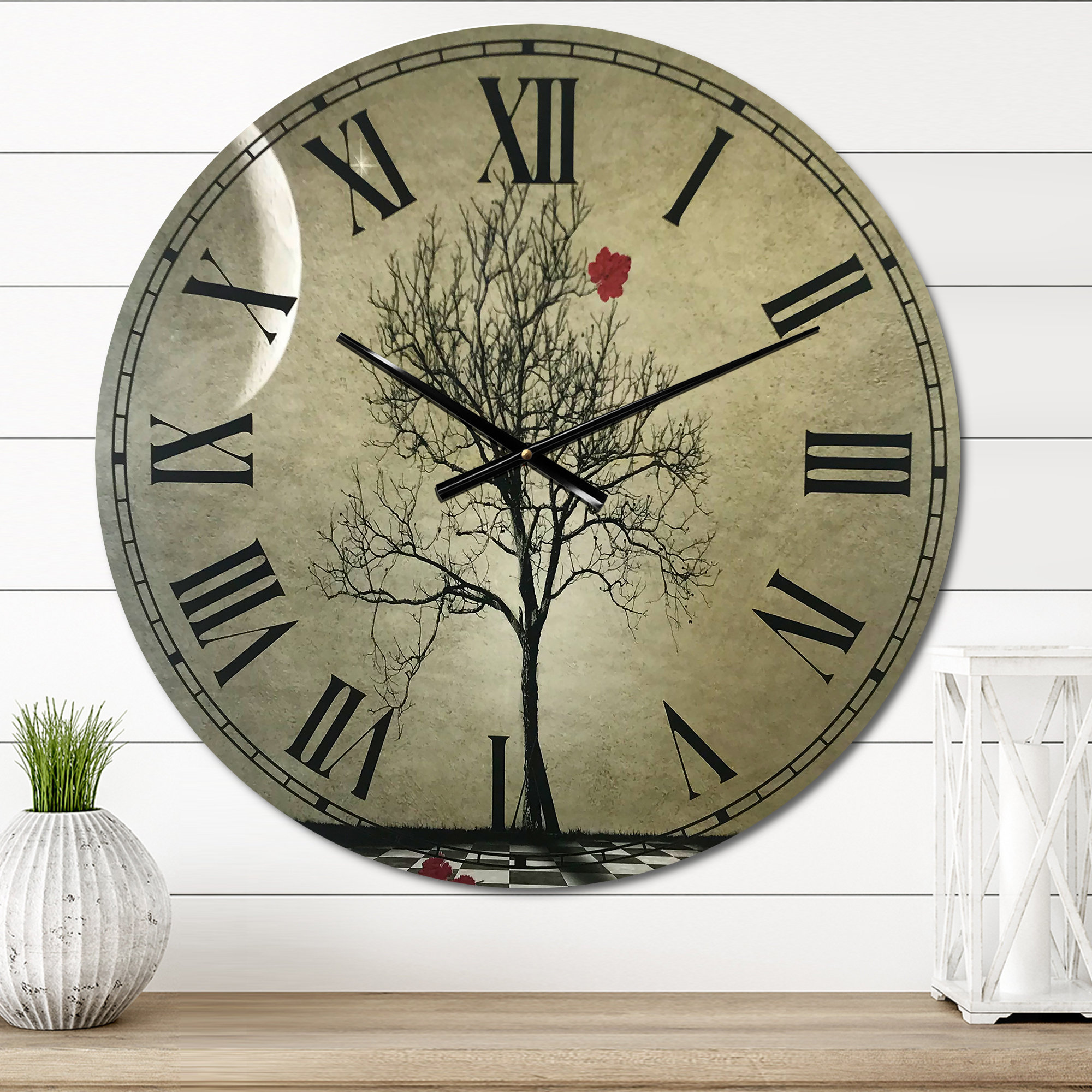 Lark Manor Inevitable - Large Cottage Wall Clock & Reviews | Wayfair