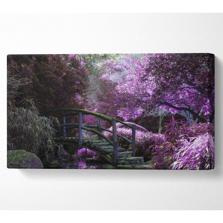 Union Rustic Shebeen Little Foot Bridge In The Lilac Forest - Print ...