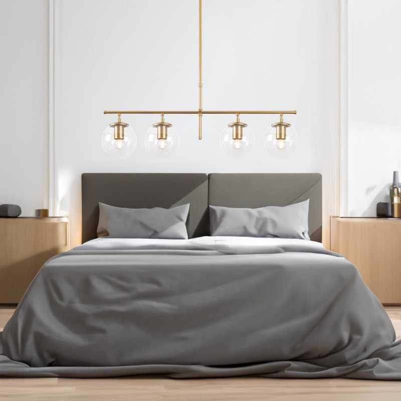 Mercer41 Shanielle 4 - Light Sputnik Square / Rectangle Chandelier ...