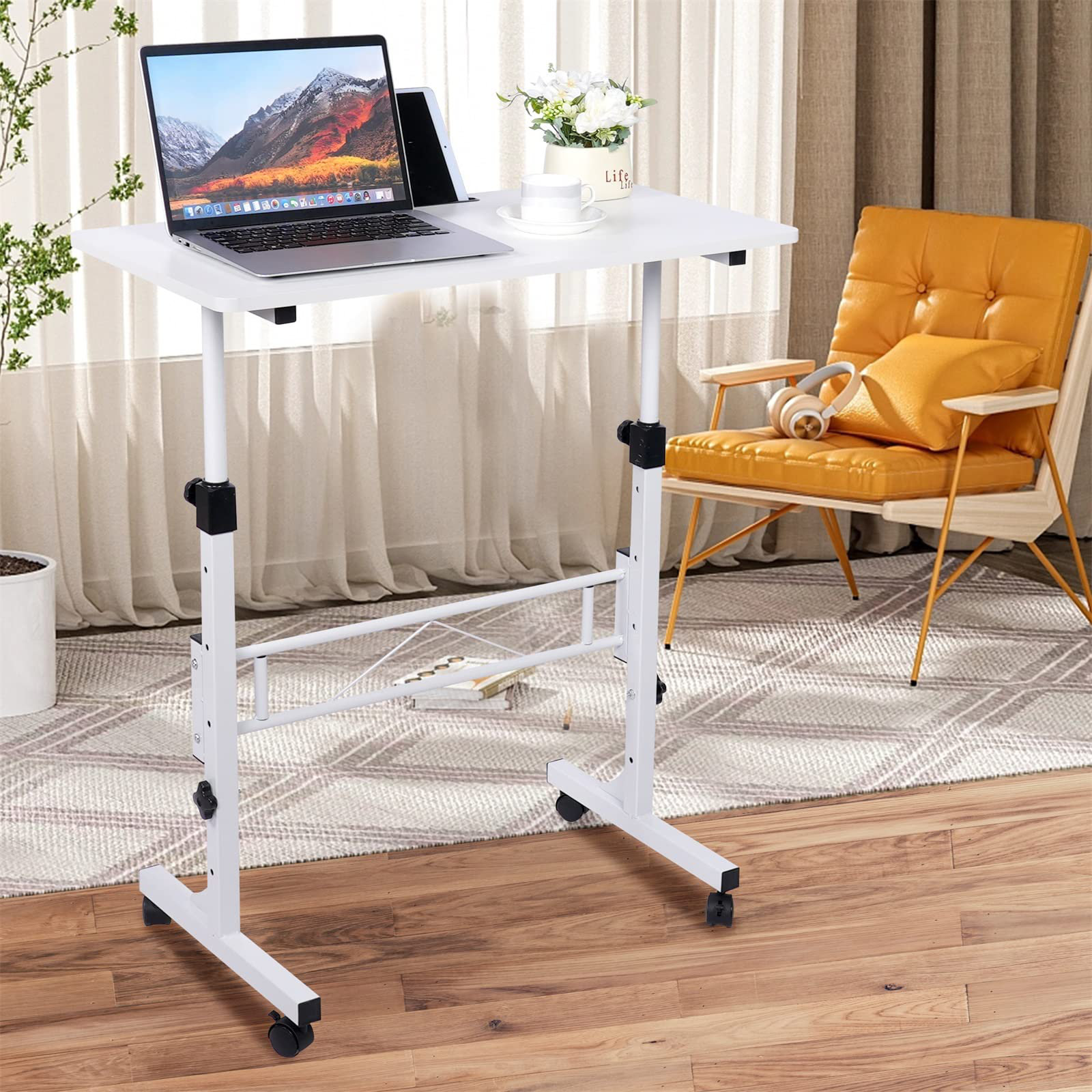 COAHAHA Adjustable Height Standing Desk - Modern Portable Mobile Office ...