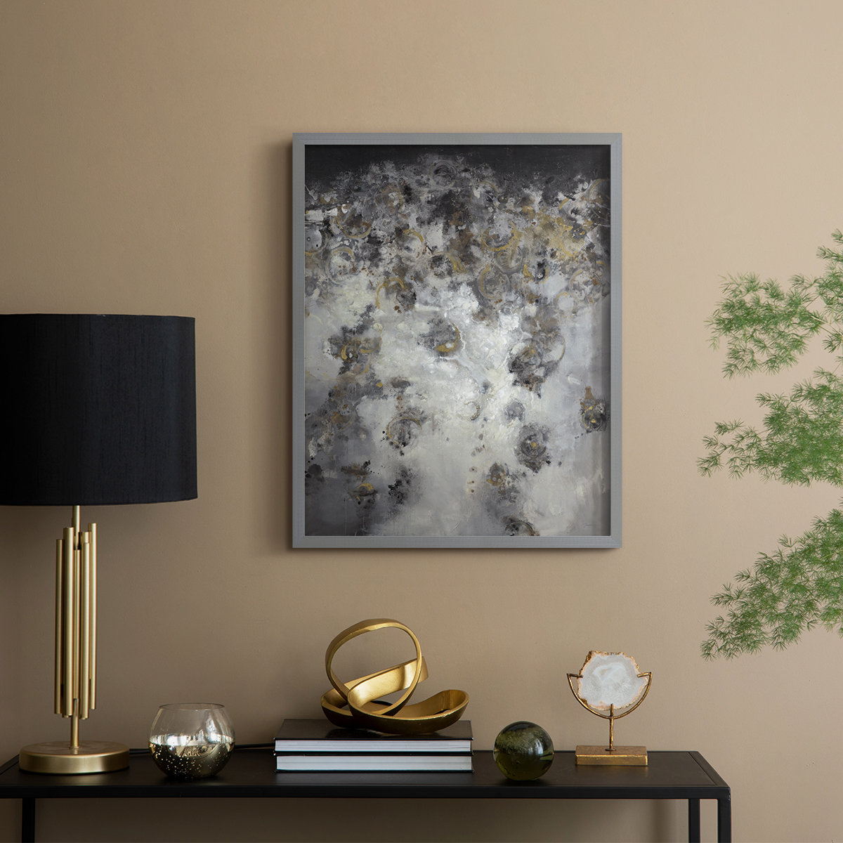 Lark Manor™ Meteor Showers Framed Print - Solid Wood | Wayfair