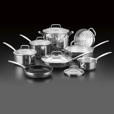 Cuisinart Chef's Classic 17 Piece Stainless Steel Cookware Set ...