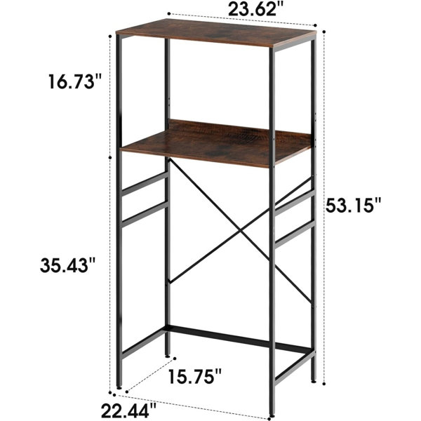 Hokku Designs Mini Fridge Shelf Mini Fridge And Microwave Stand Over ...