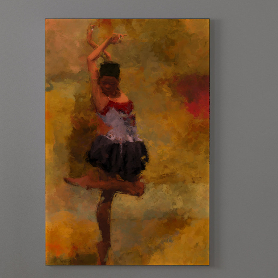 World Menagerie 'Ballerina Sophis Dance African American' Graphic Art ...