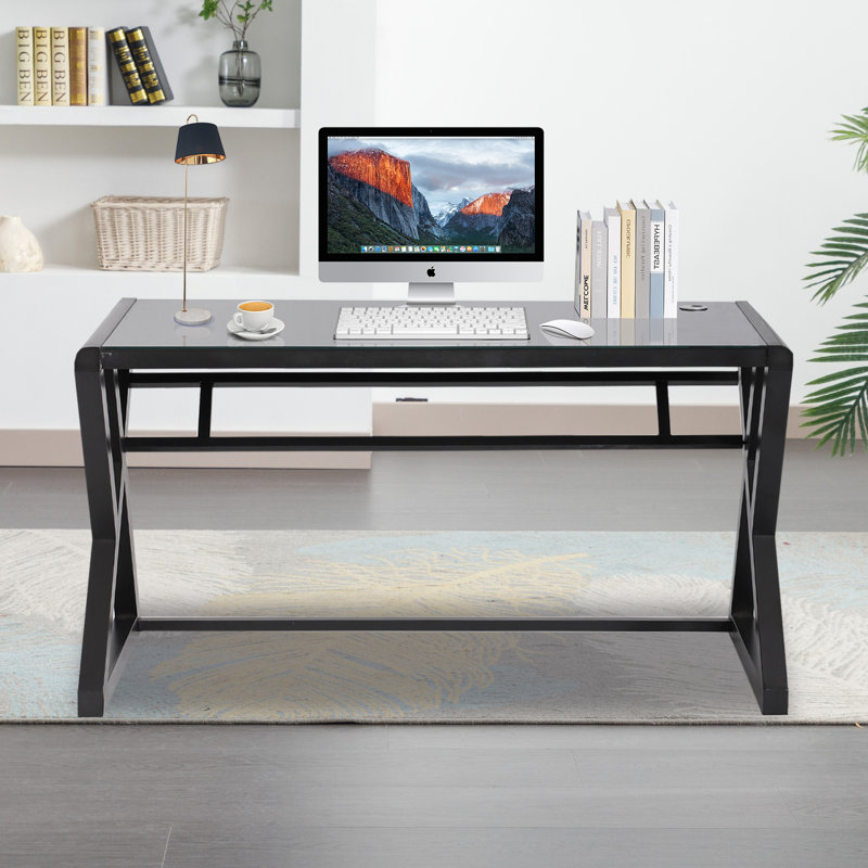 Ebern Designs Onawa 55.1'' W Rectangle Writing Desk & Reviews | Wayfair