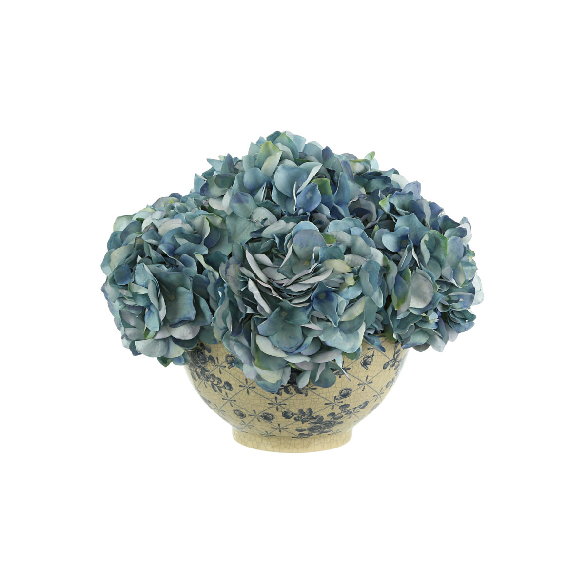 Creative Displays, Inc. Hydrangea Floral Arrangement In A Decorative ...