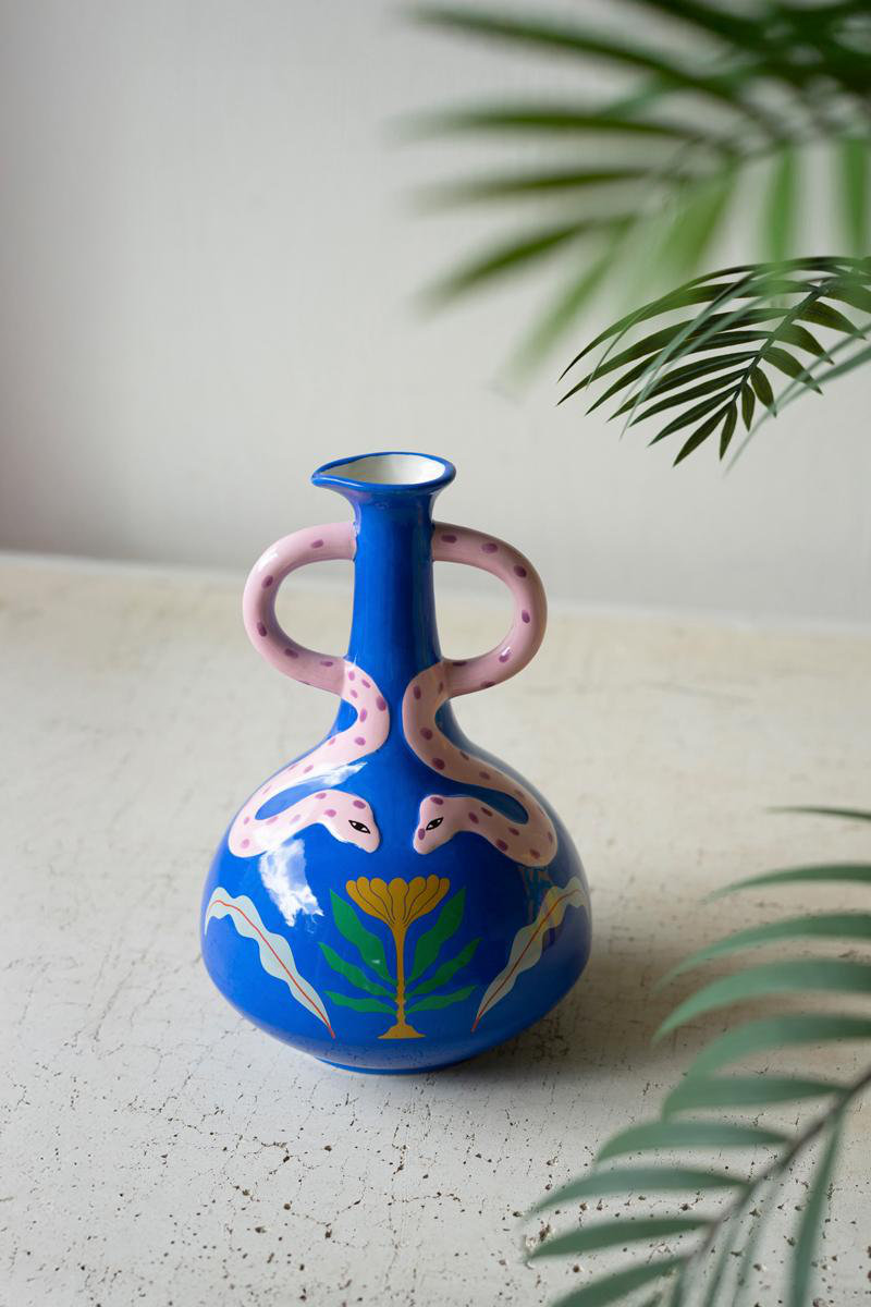 Dakota Fields CERAMIC SNAKE VASE | Wayfair