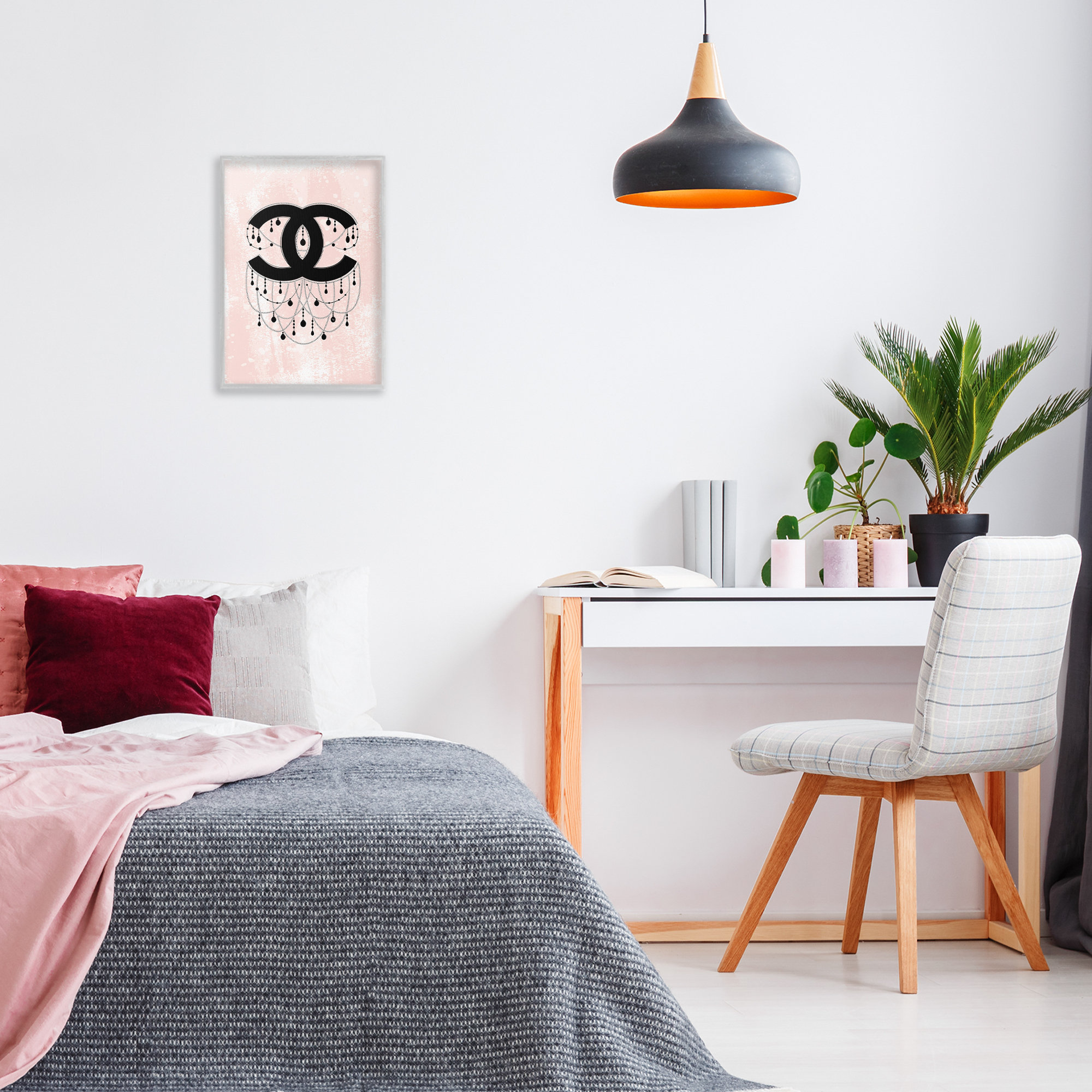 Mercer41 Glam Symbol with Jewels Giclee Art by Martina Pavlova | Wayfair