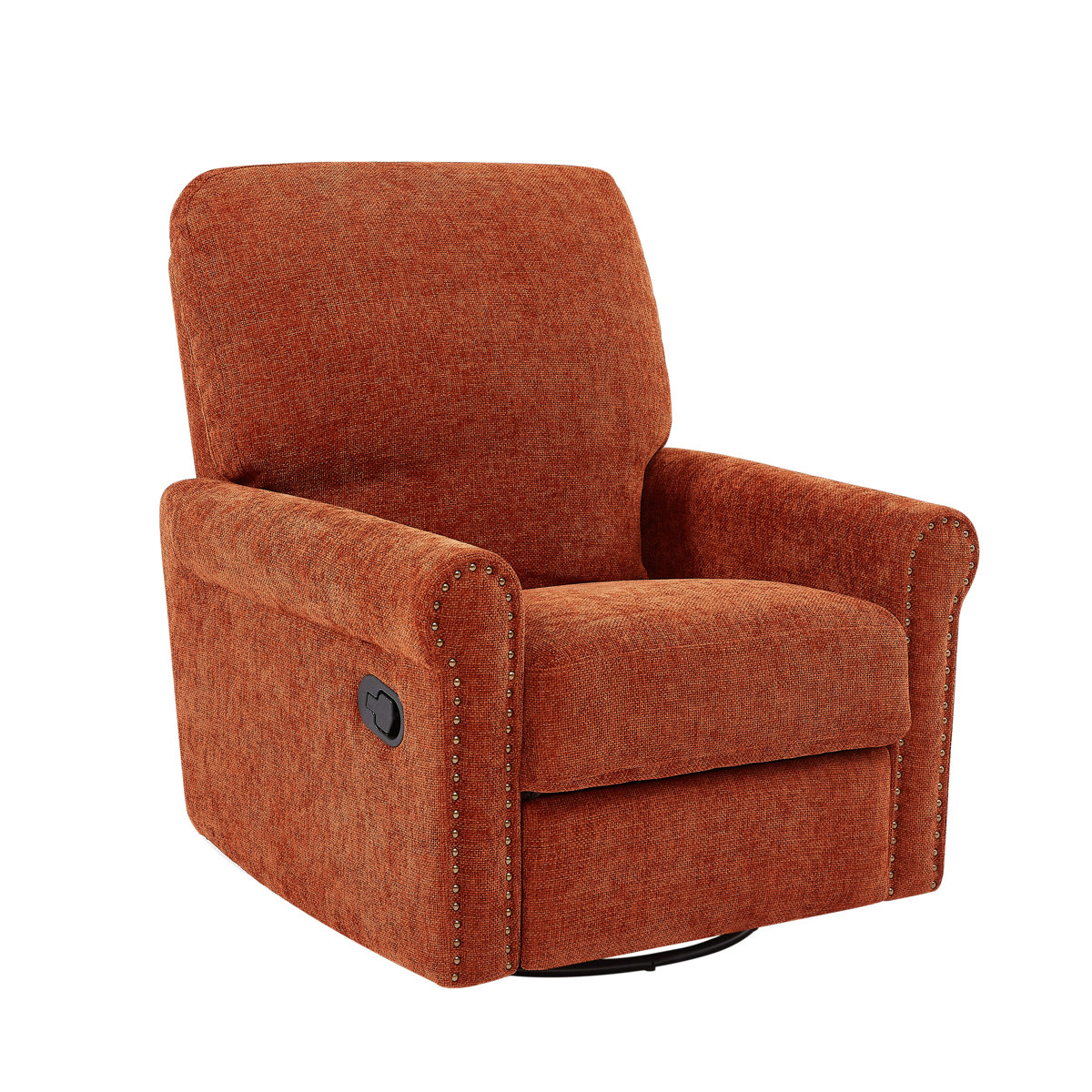 Red Barrel Studio® Kimberlly Upholstered Swivel Rocker Manual Recliner ...