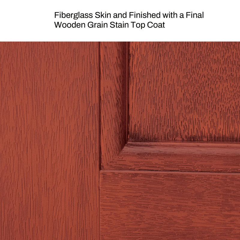 Fu Owner Knock-Down Fiberglass Entry Door with Brickmould | Wayfair