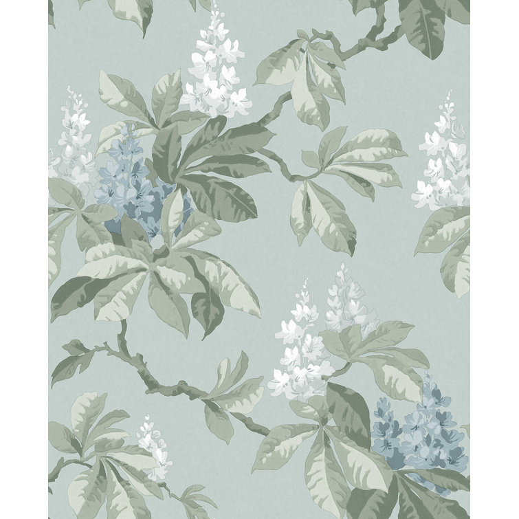 Lark Manor Chestnut Floral Wallpaper | Wayfair
