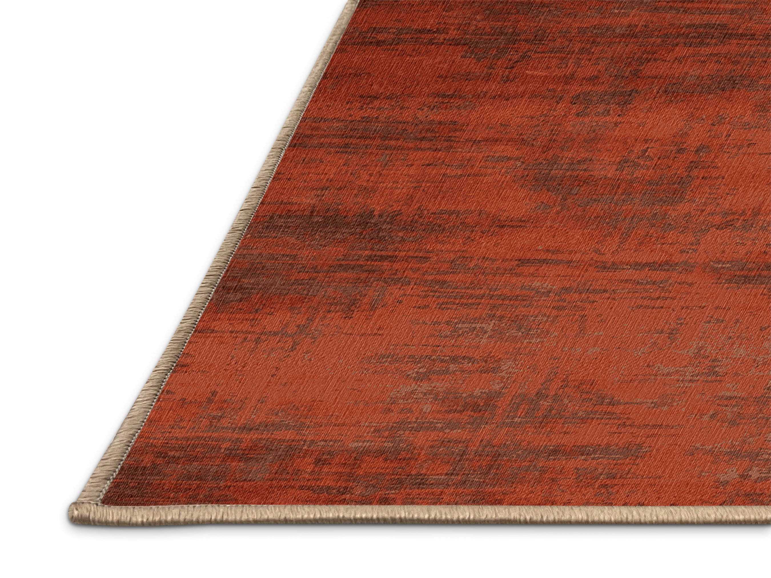 Hokku Designs Machine Washable Abstract Brown Area Rug | Wayfair