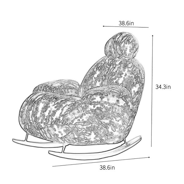 ChairVogue Vintage Rocking Chair With Unique Pattern Rocking Chair ...
