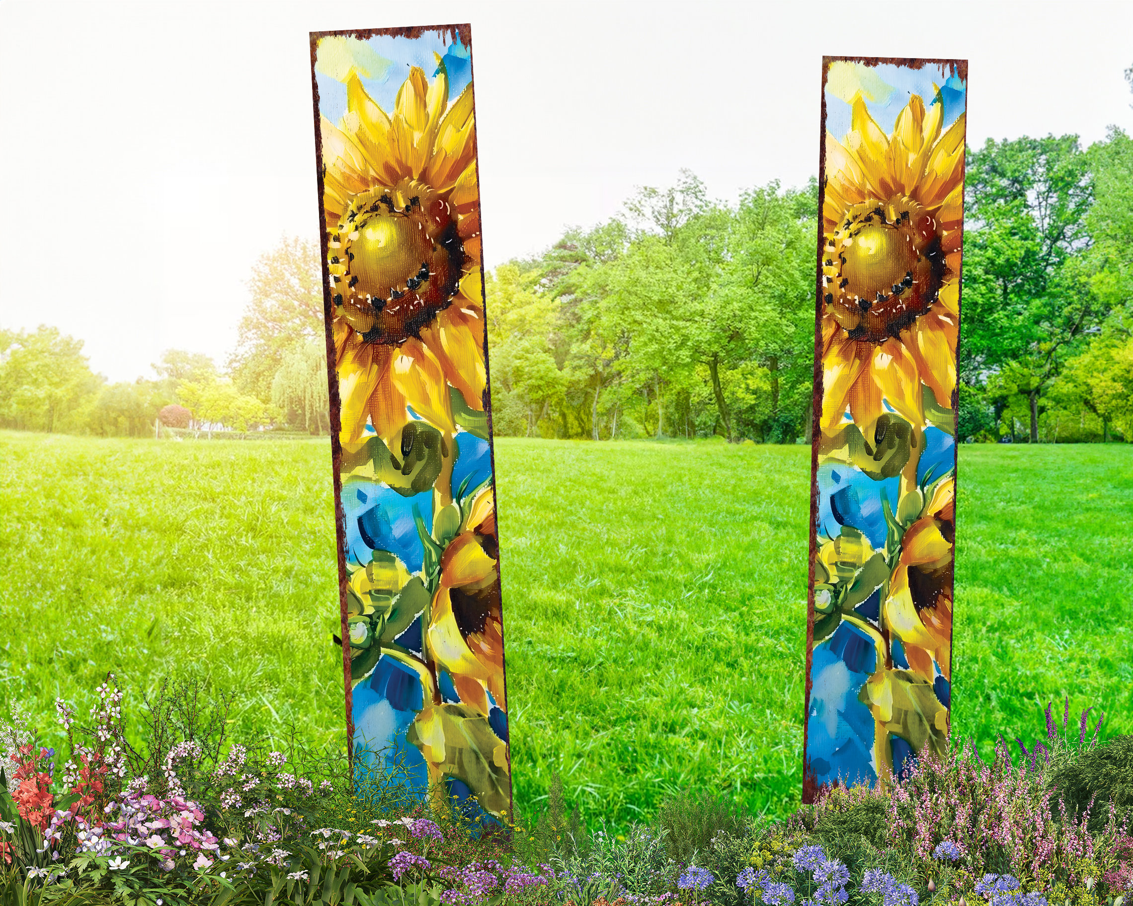 August Grove 42in Summer Garden Stake - Wayfair Canada