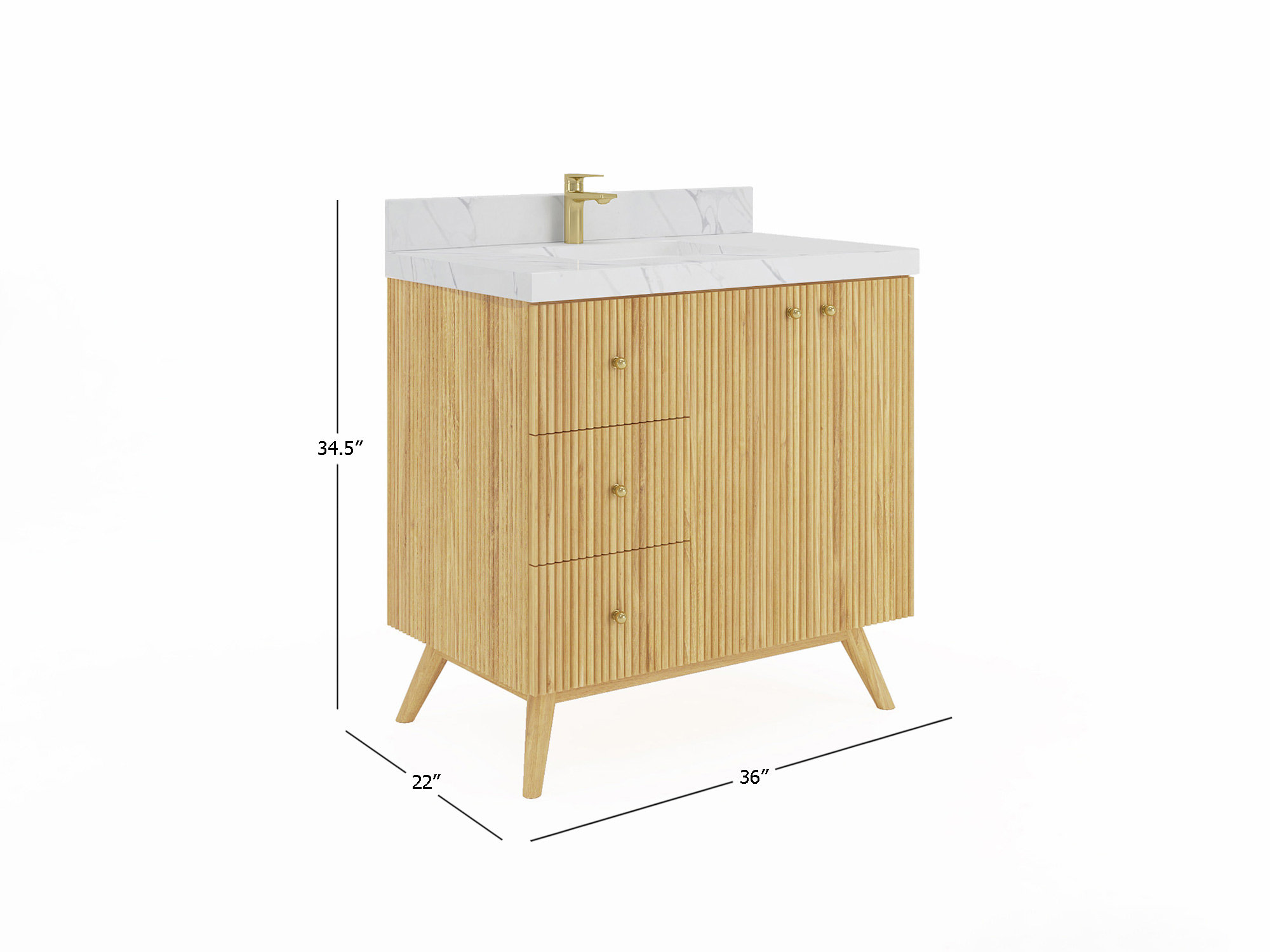 Corrigan Studio® Kymere 36" Single Bathroom Vanity Set | Wayfair