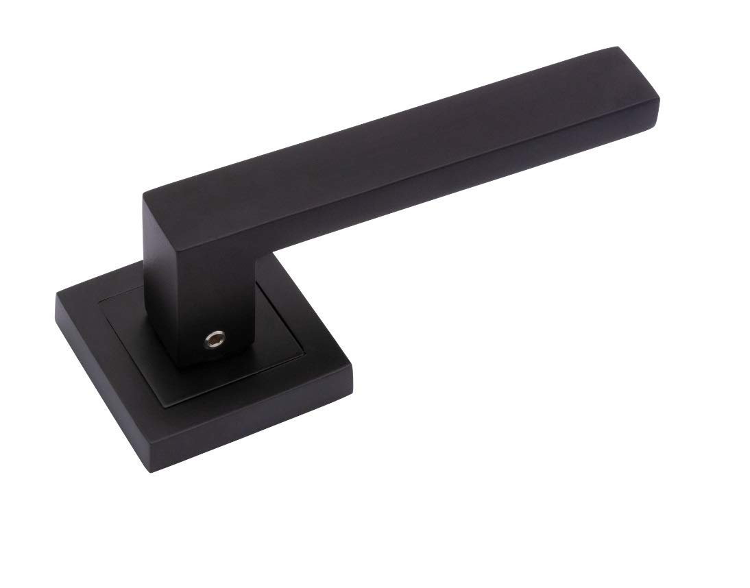 17 Stories 1 Pair Delta Door Handles on Square Rose with Tubular ...