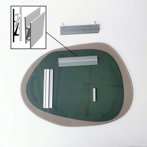 Bless international Asymmetrical Glass Wall Mirror | Wayfair