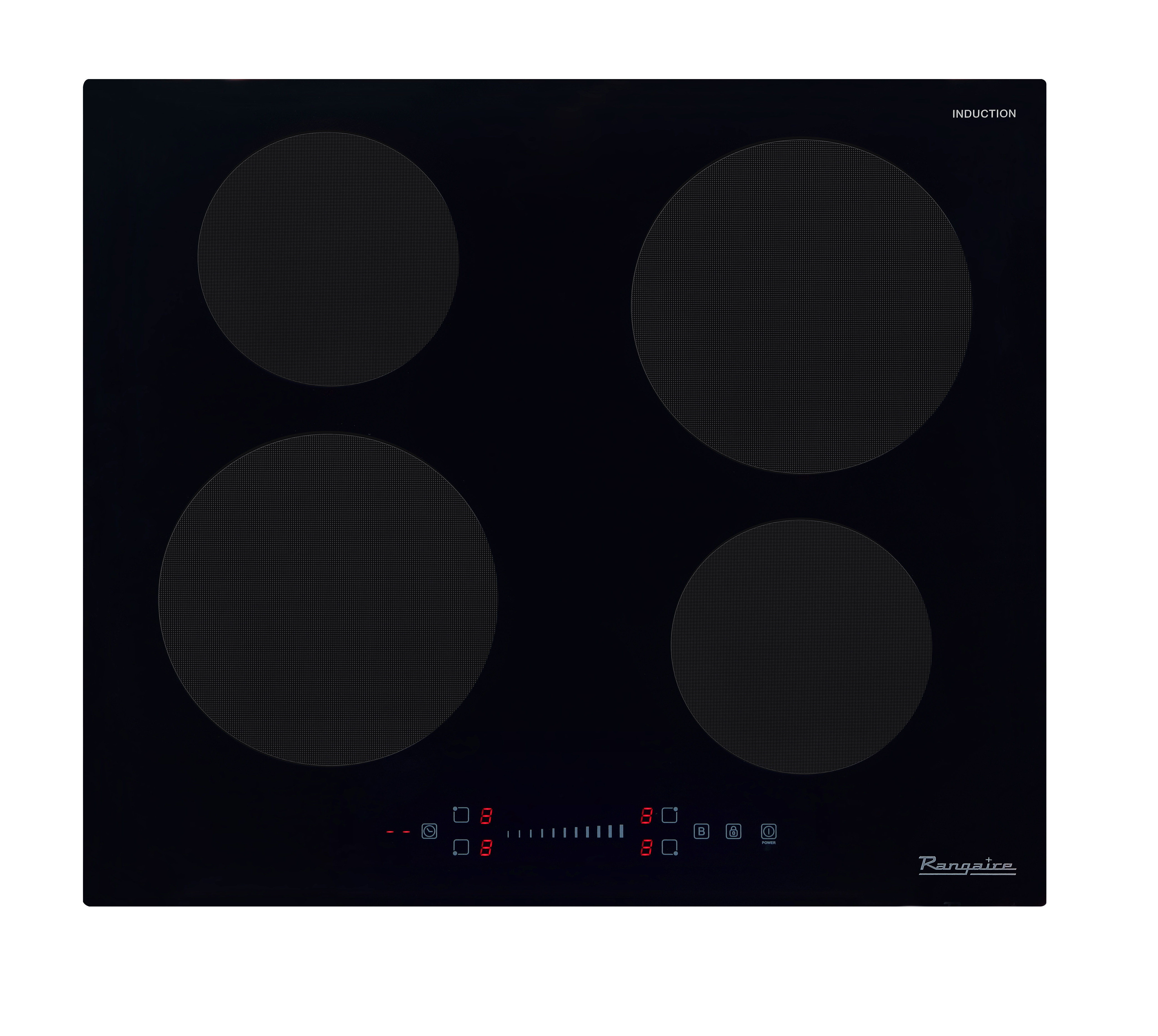 Rangaire 24 Inch Induction 4 Burner Cooktop with Slide Touch Controls ...