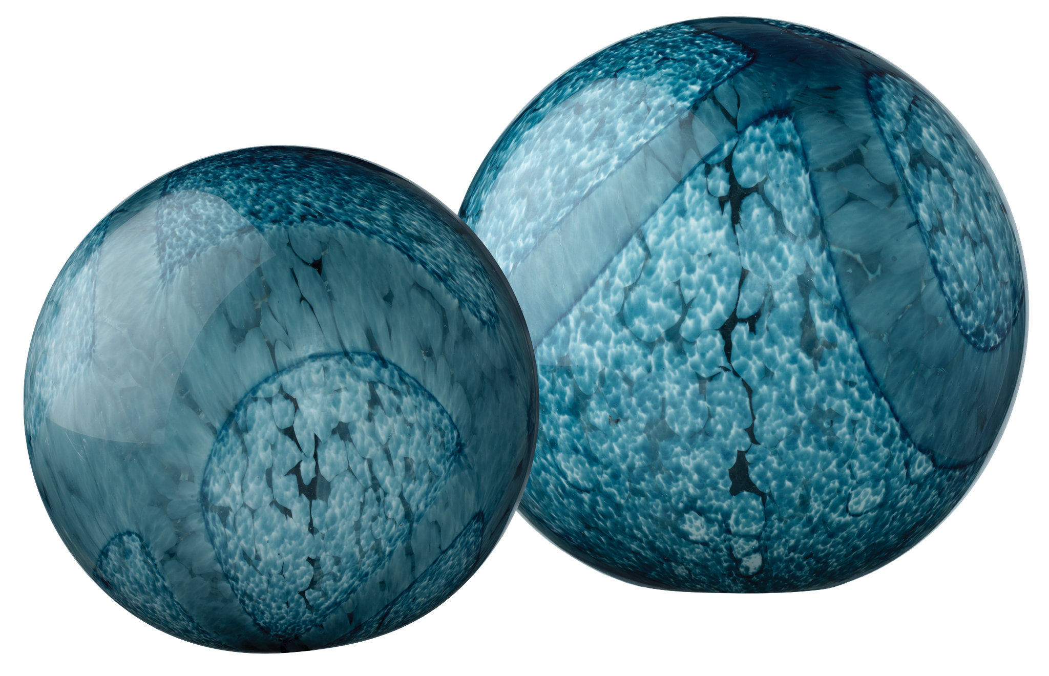 Orren Ellis Darshani 2 Piece Cosmos Ball Sculpture Set | Wayfair