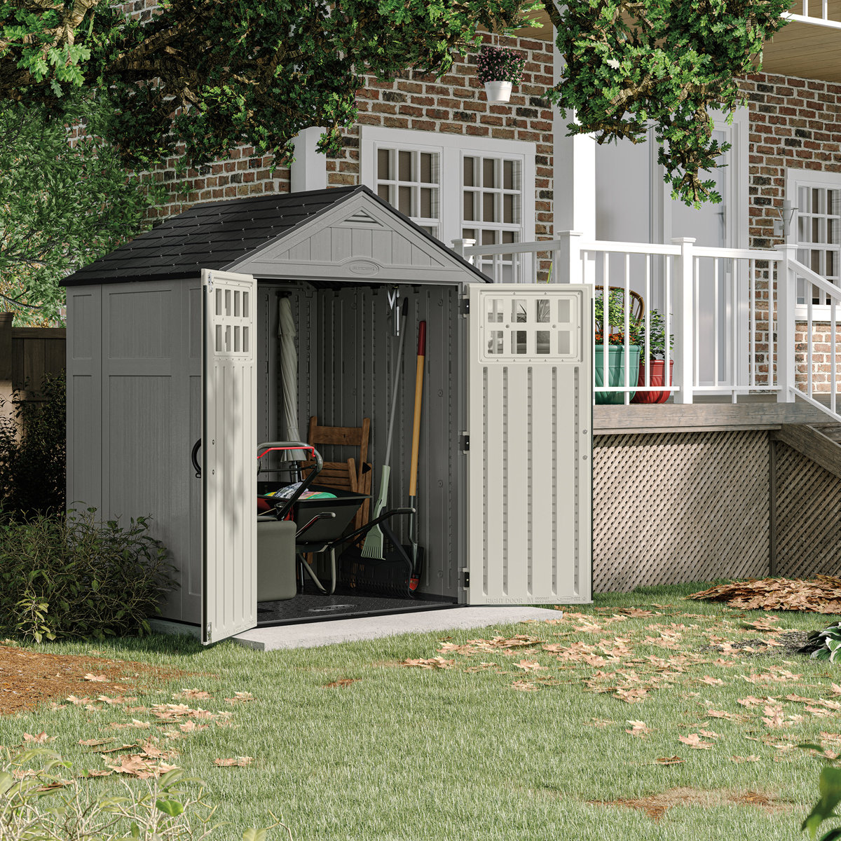 Suncast 6 ft. x 5 ft. Resin Storage Shed & Reviews | Wayfair