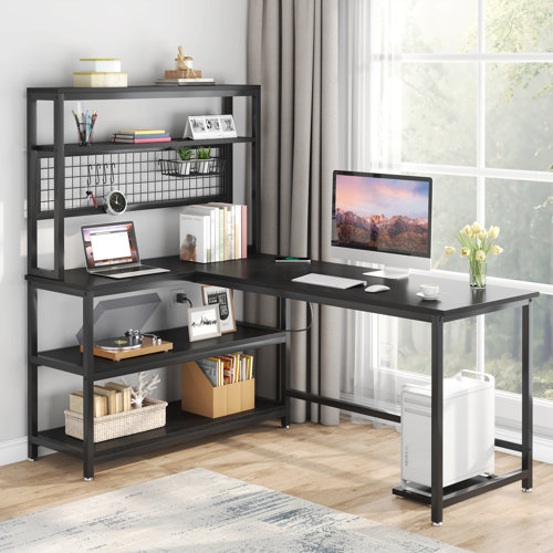 Bookcase Desks You'll Love | Wayfair