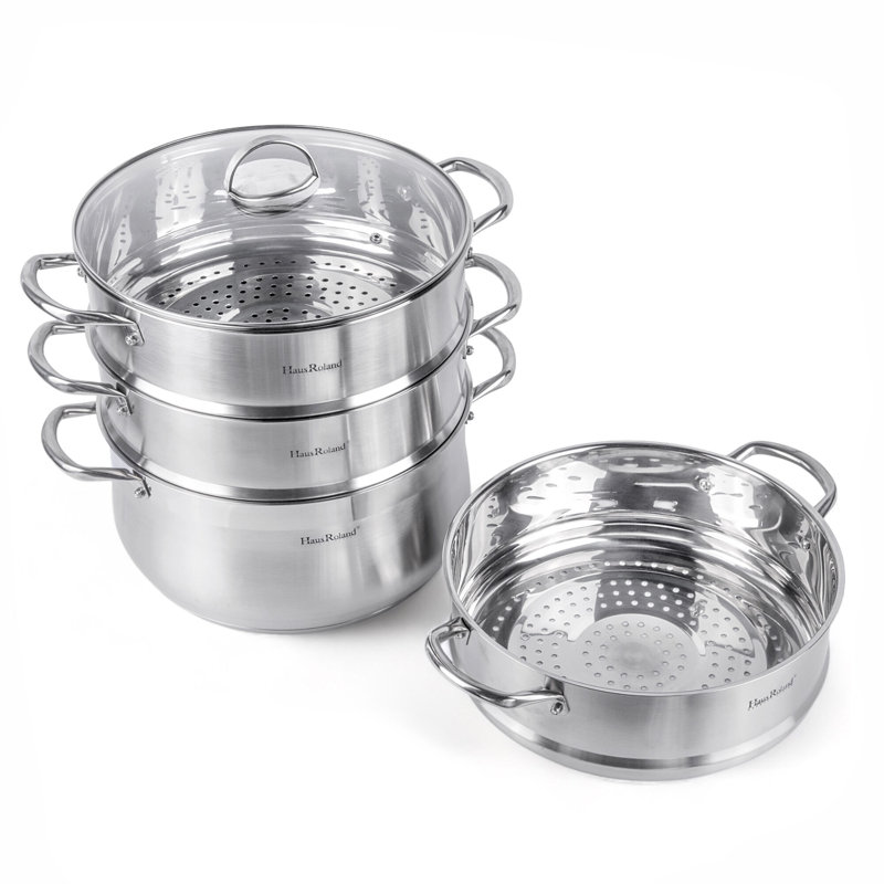 HAUS ROLAND 9.08 Quarts Stainless Steel Steamer Pot | Wayfair