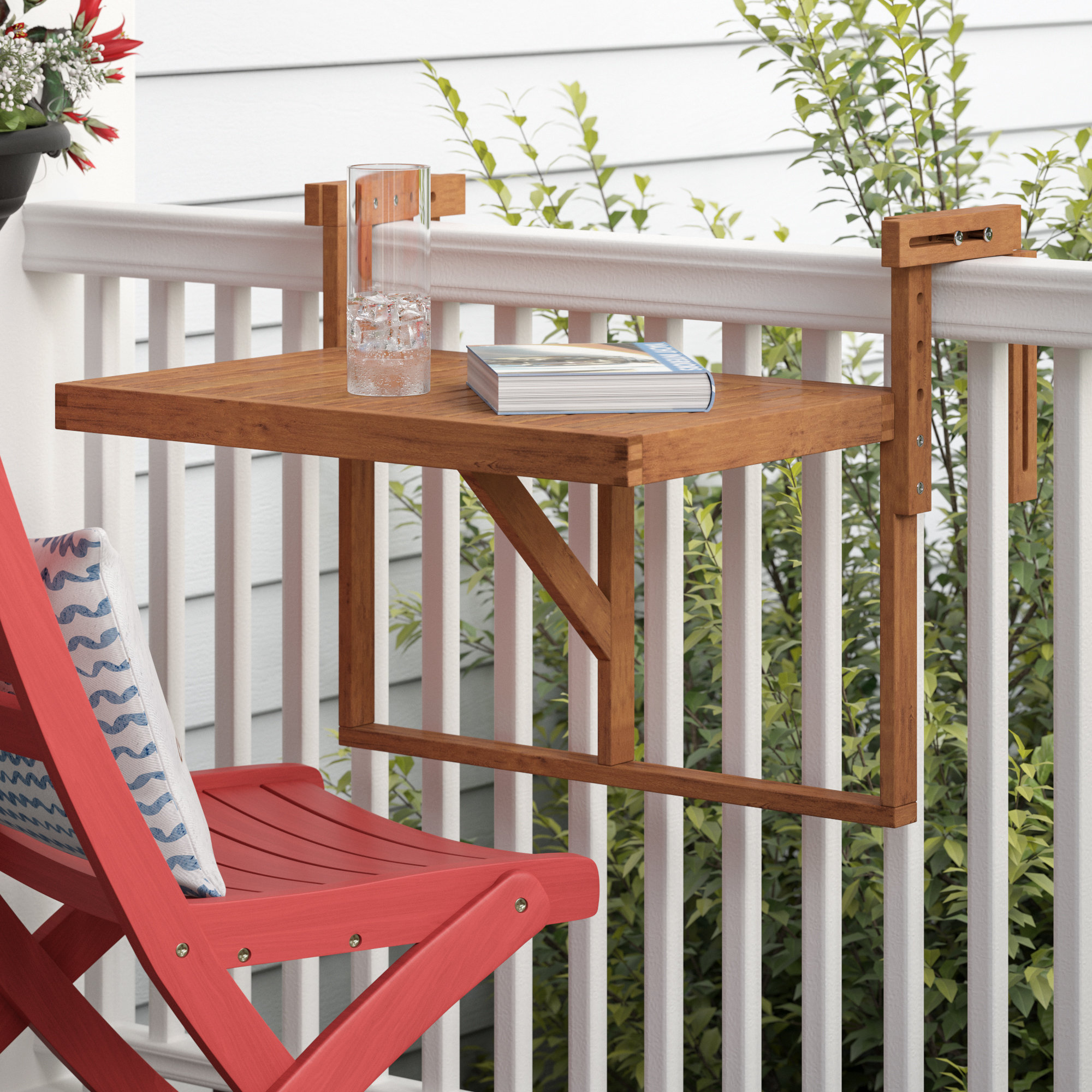 Highland Dunes Boulware Solid Wood Balcony Table & Reviews - Wayfair Canada
