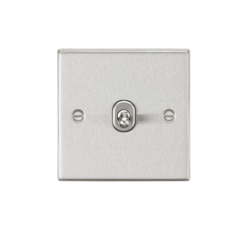 Knightsbridge 10AX 1G Intermediate Toggle Switch - Brushed Chrome ...