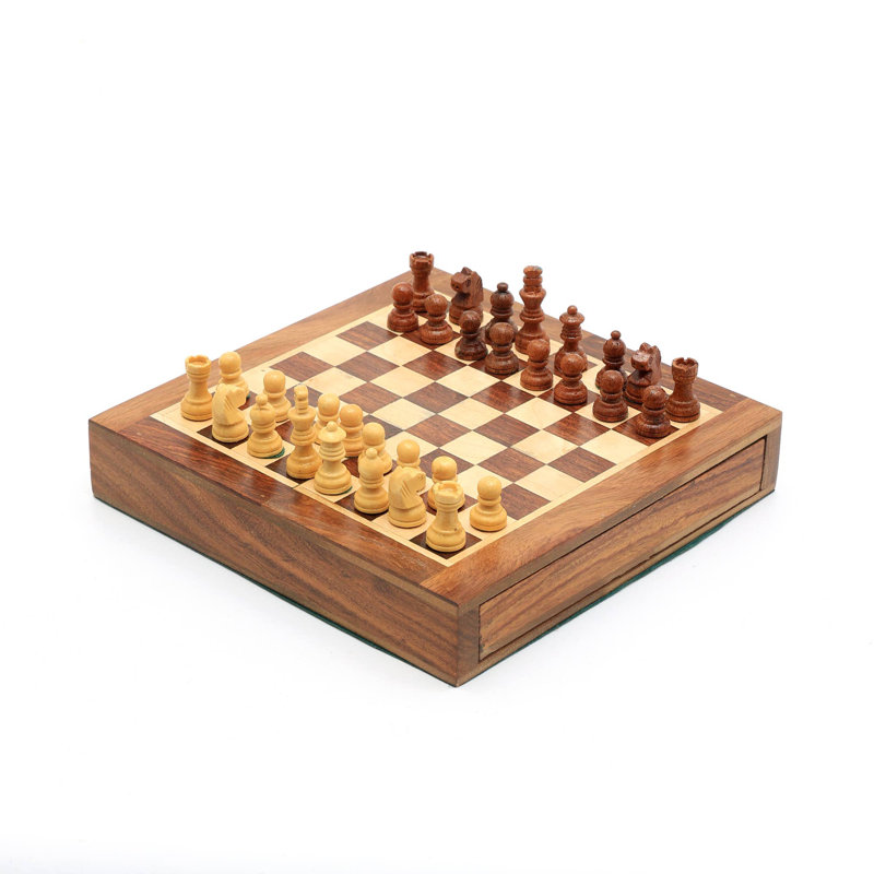 ExpoBazaar Wooden Chess Game Set-7X7" | Wayfair