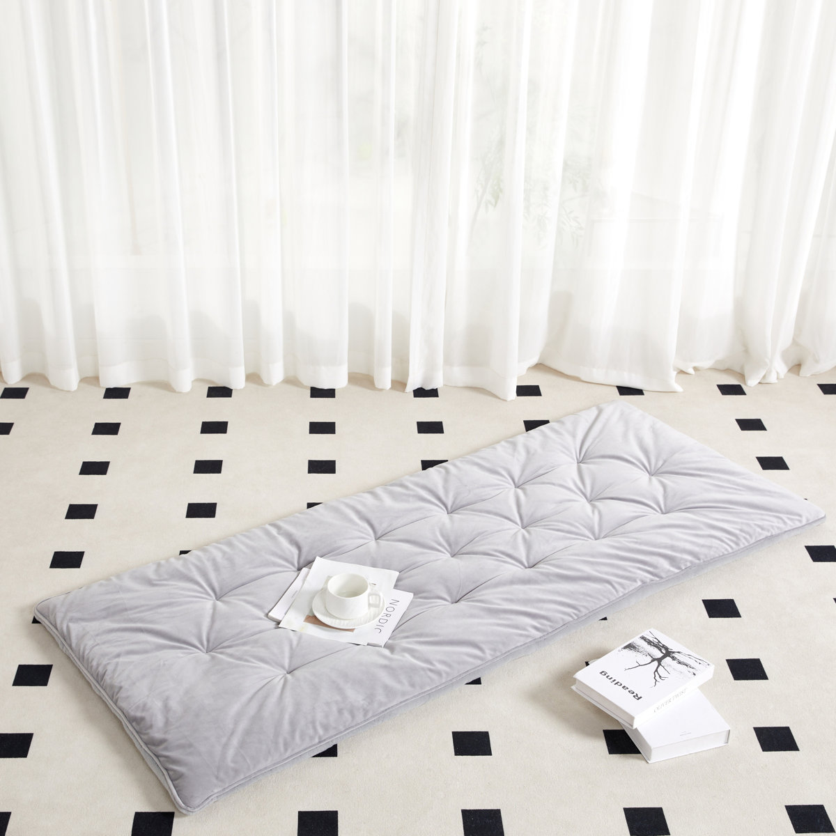 Latitude Run® Reversible Faux Fur & Velvet Couch Cover – Thick, Plush ...