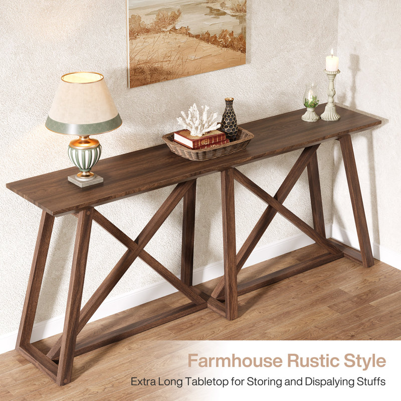 Gracie Oaks 70.9-Inch Console Table, Extra Long Entryway Entry Table ...