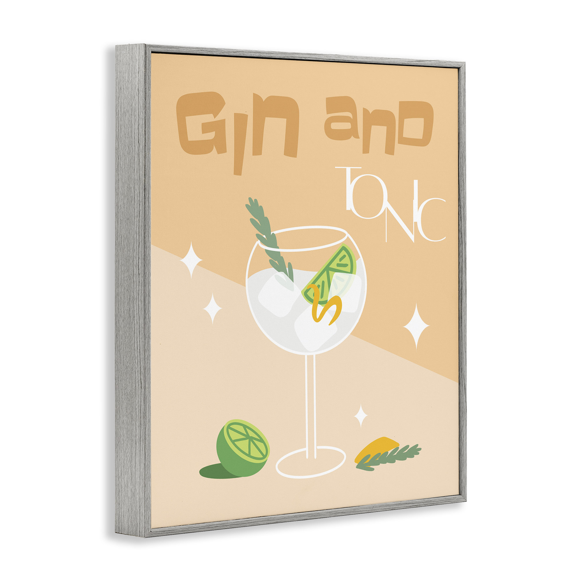 Ebern Designs Gin & Tonic Typography Giclee Art by Anna Quach | Wayfair