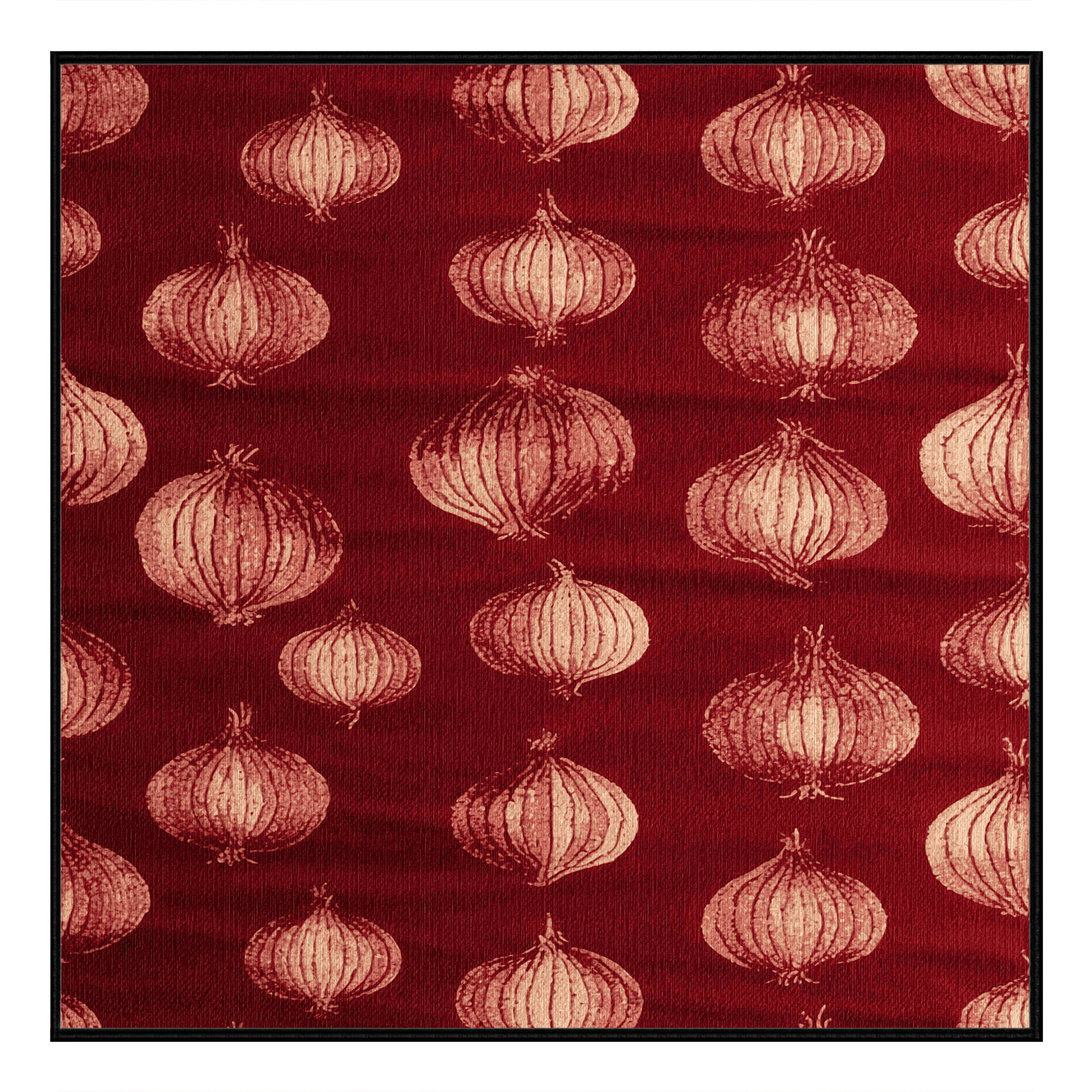 Hokku Designs Washable Onion Red Vegetables Area Rug | Wayfair
