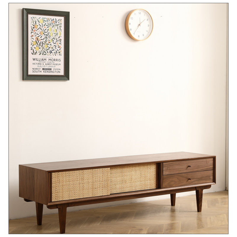 Bayou Breeze Amaiyah Solid Wood modern tv stand, media console ...