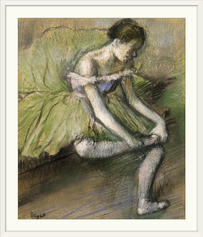 Vault W Artwork 'La Jupe Verte, c.1896' by Edgar Degas Painting Print ...