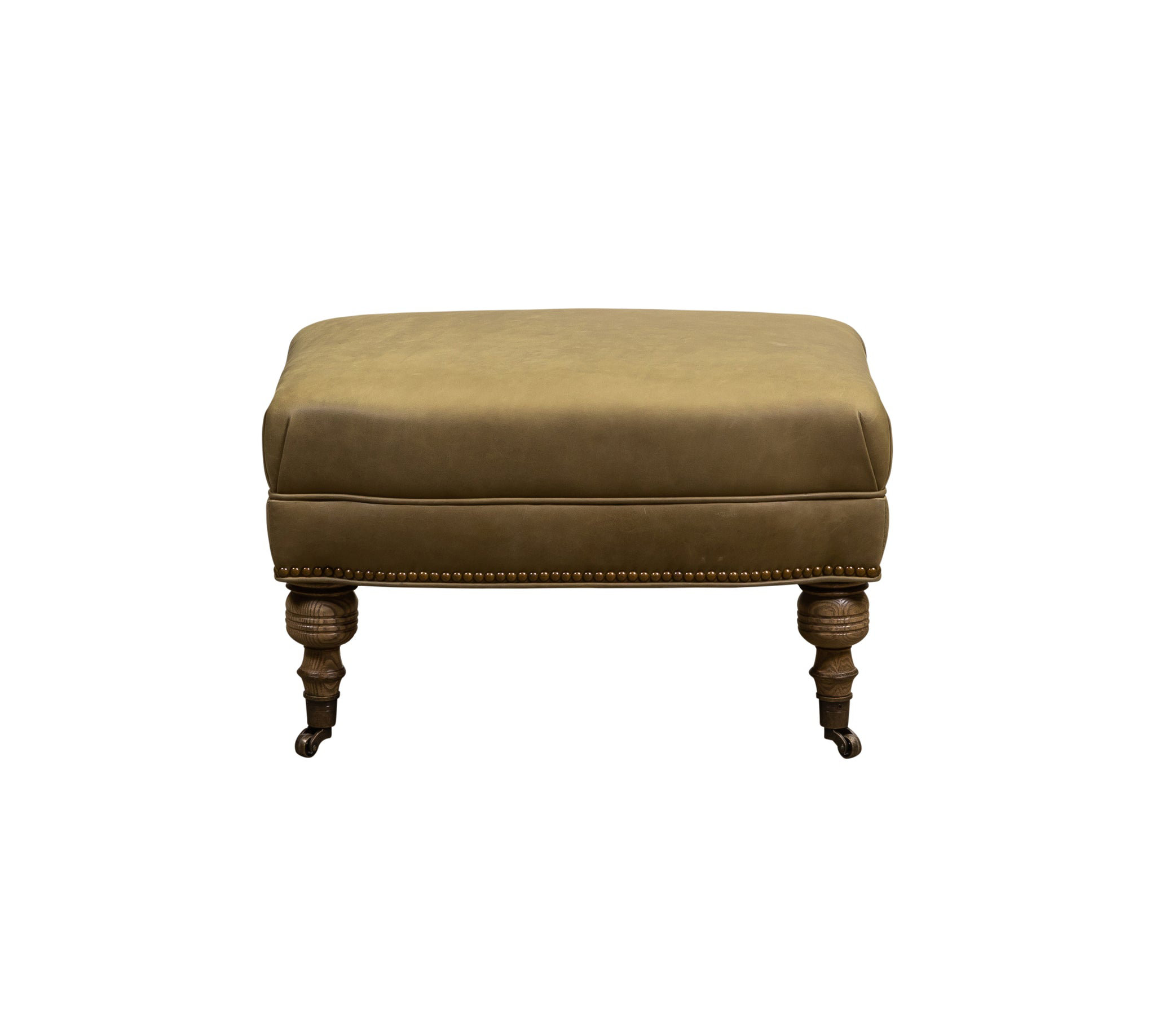 Olivia & Quinn Corrine Ottoman in Kudos Seagrass | Perigold