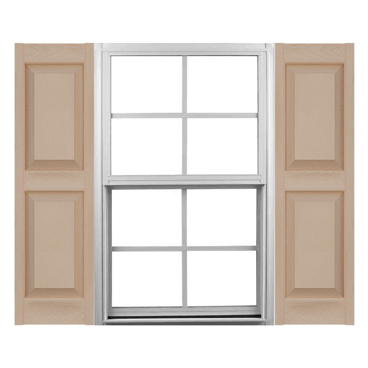 Mid America Mid-America Vinyl, Custom Two Equal Panels, Raised Panel ...