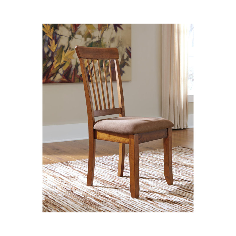 Lark Manor Tanan Microfiber / Microsuede Slat Back Side Chair & Reviews ...