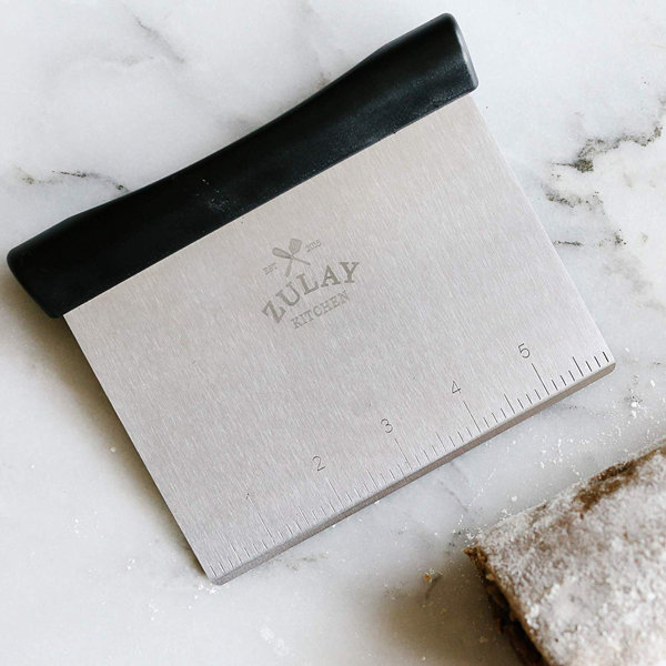 Zulay Kitchen Multi-purpose Stainless Steel Bench Scraper & Chopper ...